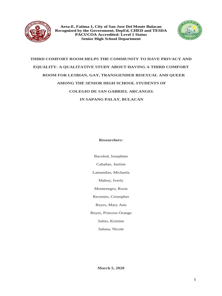 PRACTICAL-RESEARCH-1 | PDF | Lgbt | LGBTQIA+ Studies