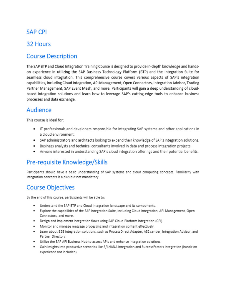 SAP_CPI | PDF | Cloud Computing | Computing