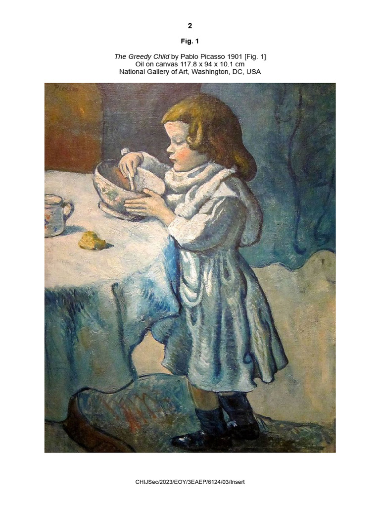 Greedy Child 2 | PDF | Pablo Picasso | Paintings