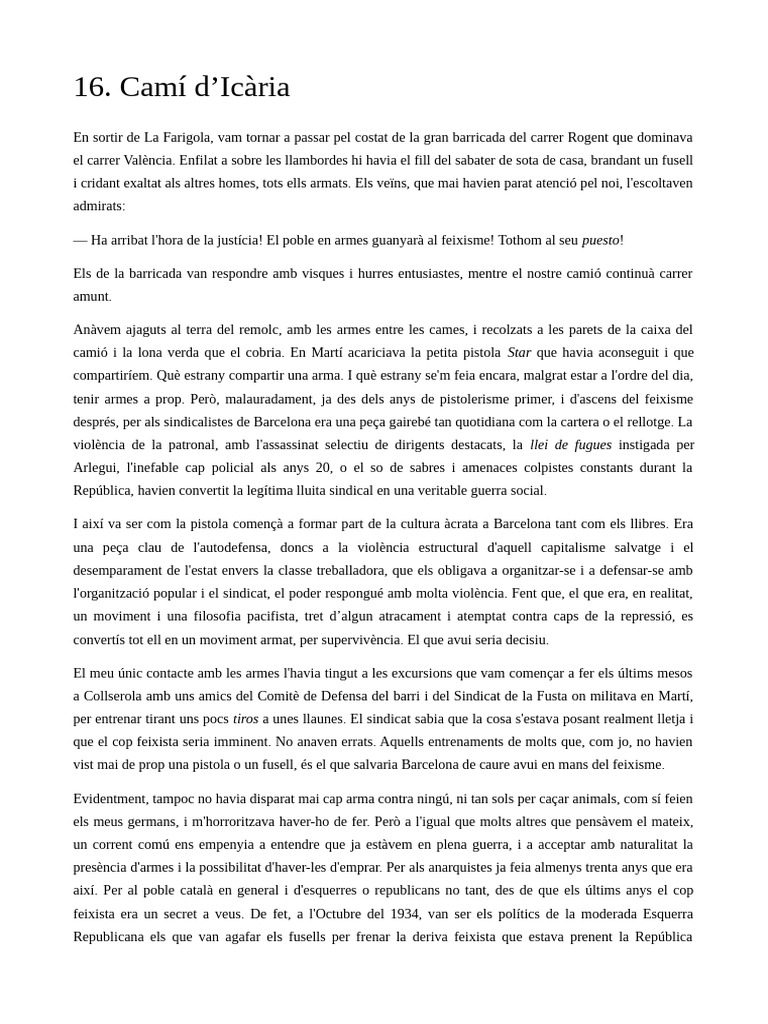 Camí D'icària | PDF