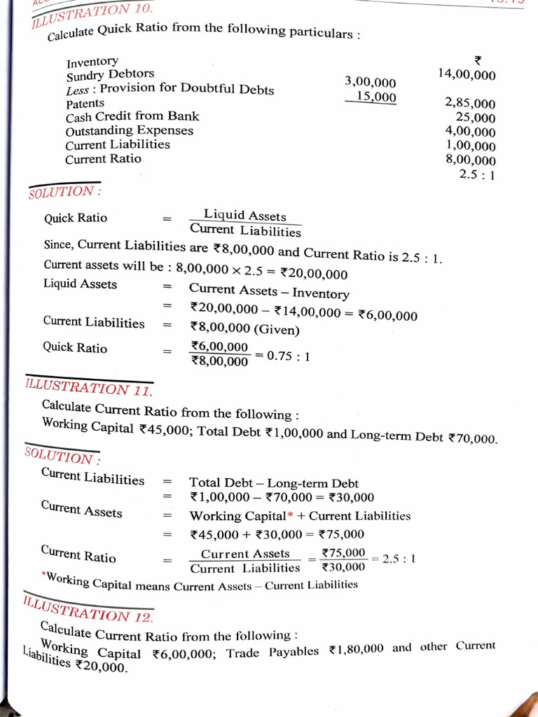 Accounting Ratio Practice Questions | PDF