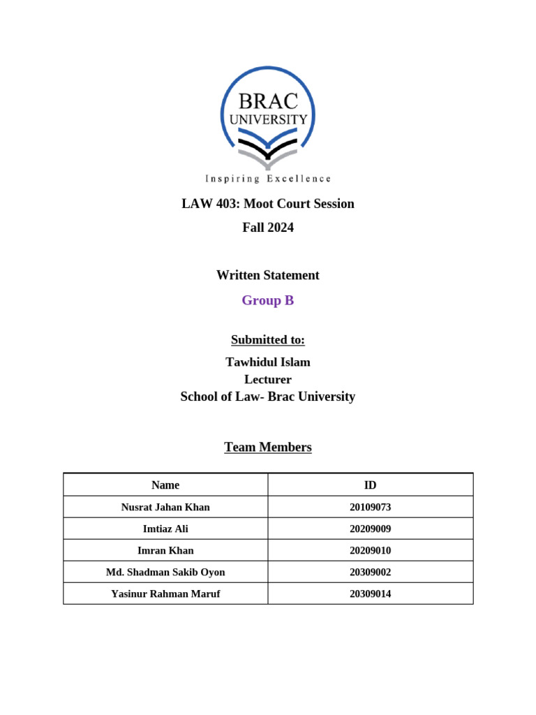 Moot Court Case: Title Declaration Suit | PDF | Lawsuit | Private Law