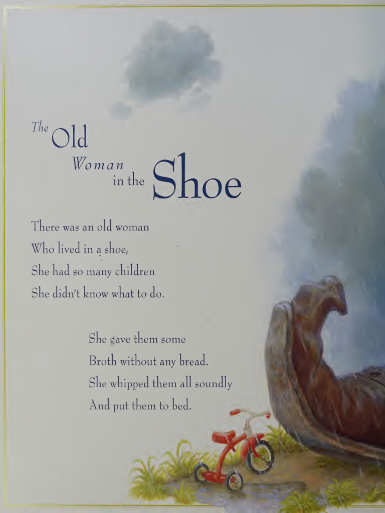 Old Woman in a Shoe Poem | PDF