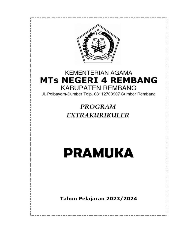Program Extrakurikuler Pramuka | PDF