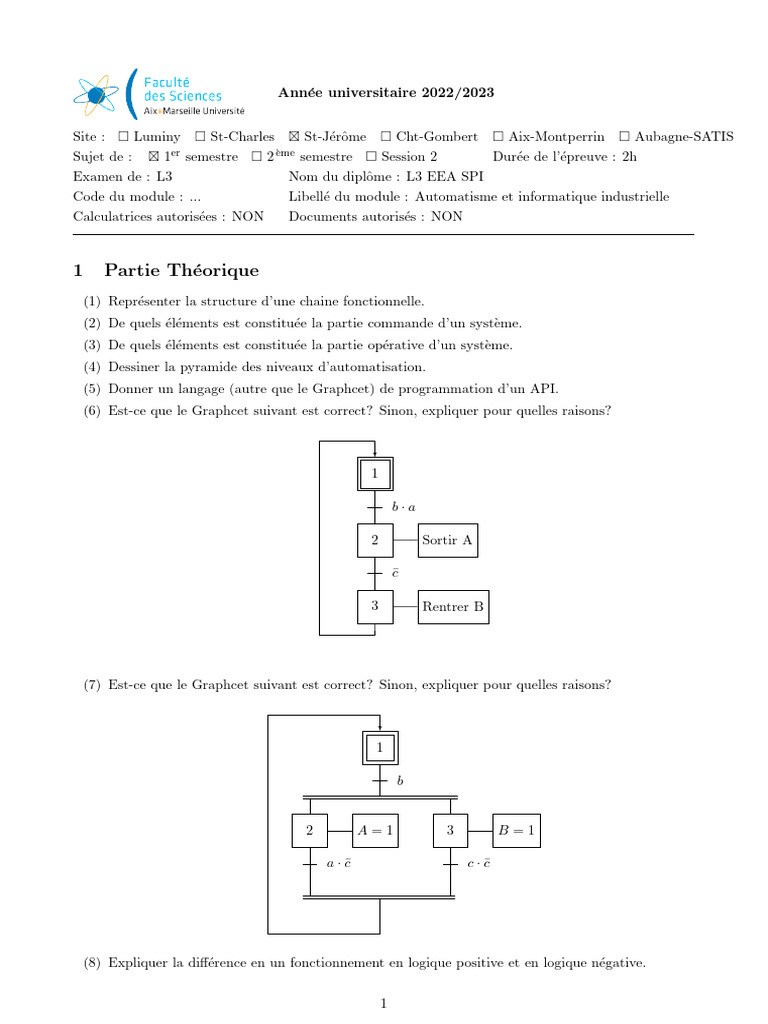 L3 EEA AII Exam 22 23 | PDF | Informatique | Informatique