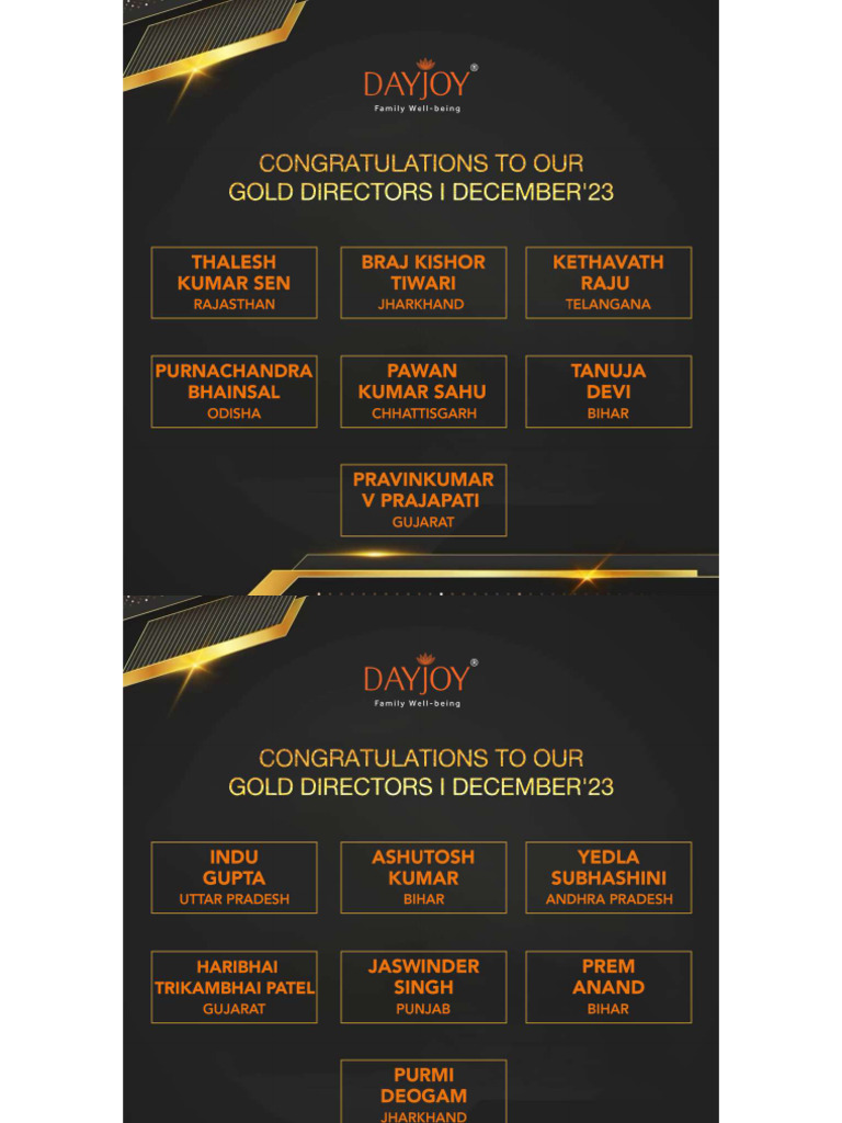 Gold Director Template | PDF