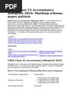 CBSE Class 12 Blueprint 2025 - 12th Science-Commerce-Arts Chapter Wise ...