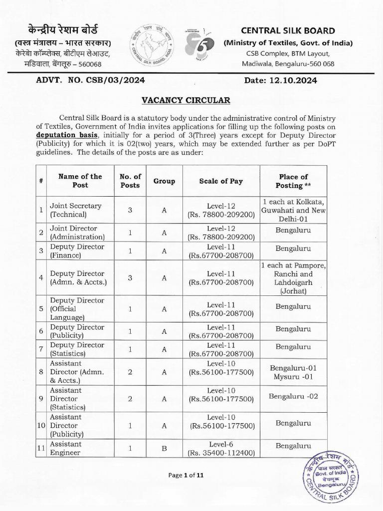 Deputation - 12102024 | PDF