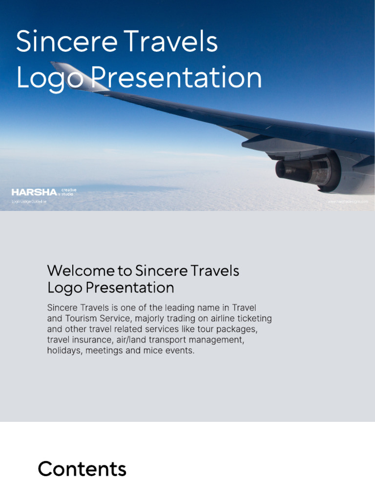 Sincere Travels Logo Presentation | PDF