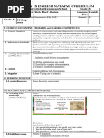 Matatag Lesson Plan For Demo Template | PDF