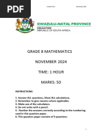Mathematics Memorandum Grade 8 November 2018 | PDF | Triangle ...