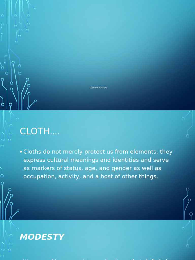 Clothing matters | PDF | Clothing | Headgear