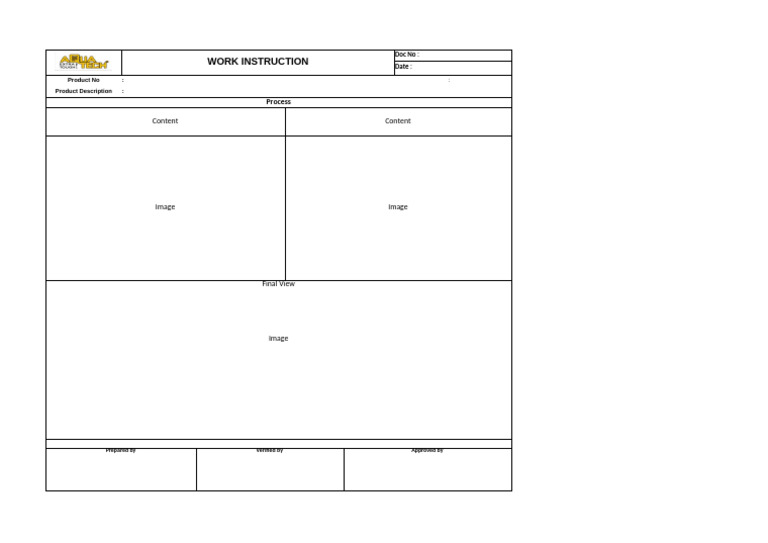 Work Instruction | PDF