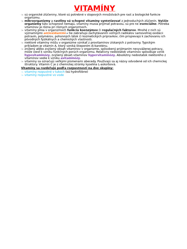 VITAMÍNY | PDF