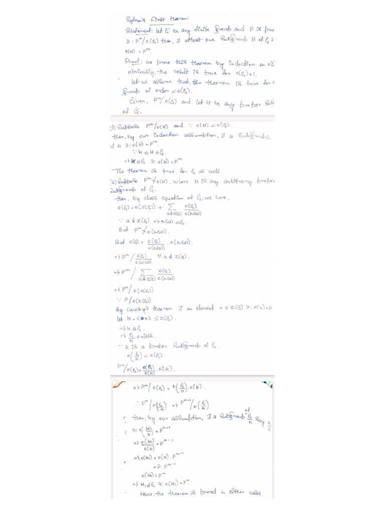 Syllow's Theorems (Algebra Part 2) | PDF