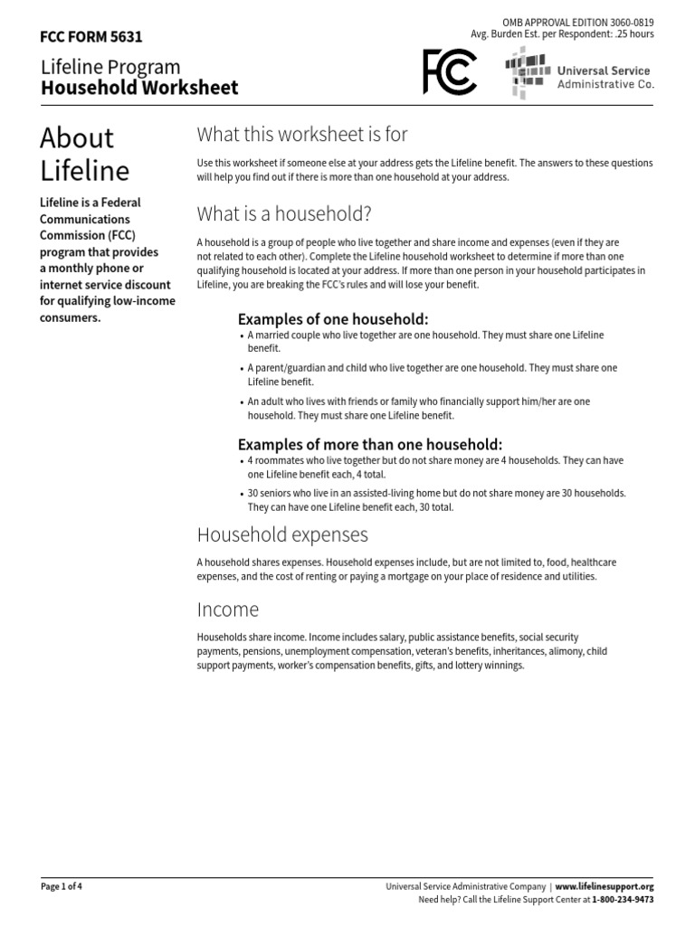 LI Worksheet UniversalForms-1 | PDF | Federal Communications Commission ...
