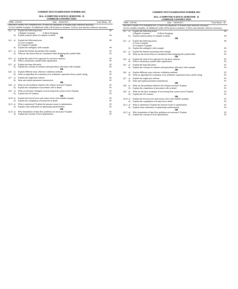 CC_MSC | PDF | Scheme (Programming Language) | Compiler