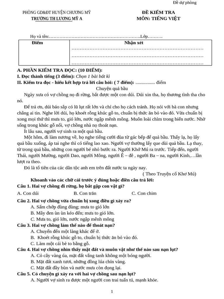 Tieng Viet 2 Chương M | PDF