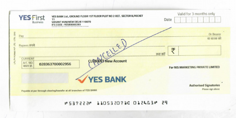 Cancel Cheque 2 | PDF