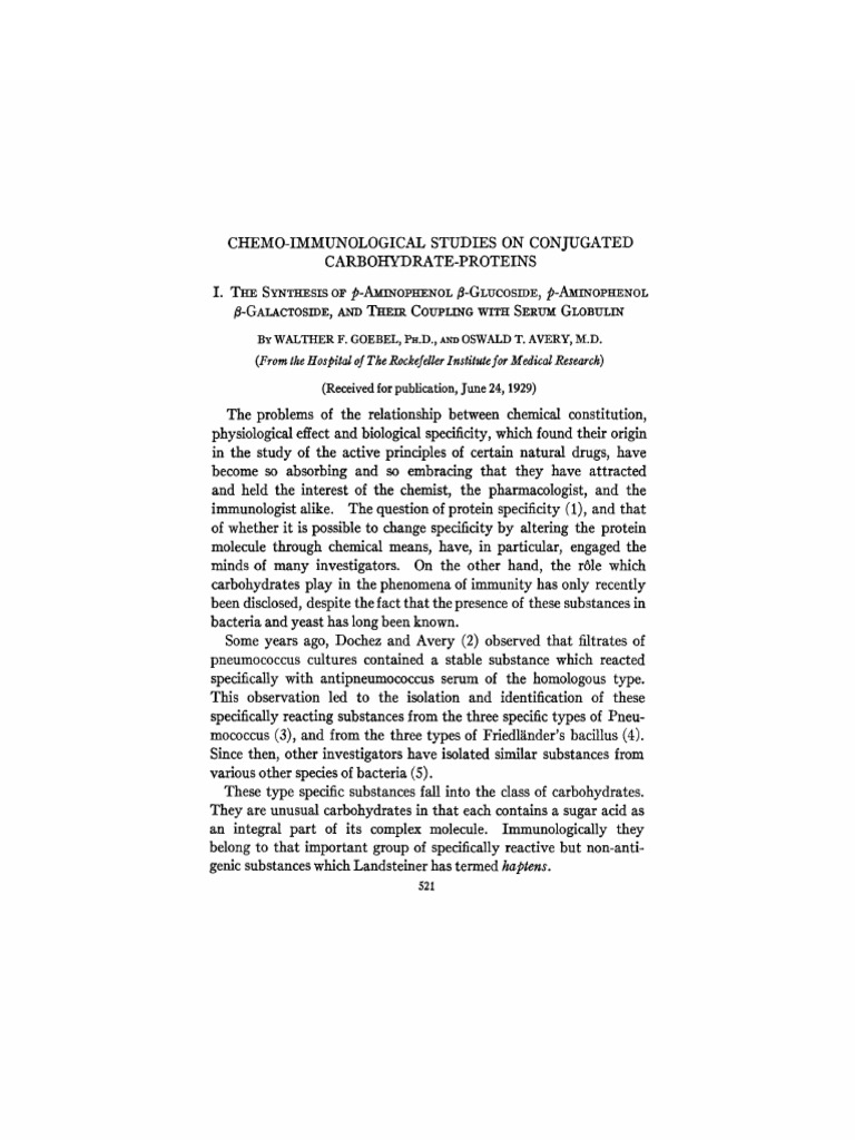 I. TEE SYNTHESIS OF p-AMINOPHENOL #S-GLUCOSIDE, p-AMINOPHENOL ...