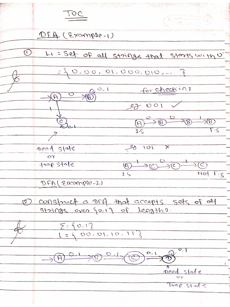 TOC Numerical Vvi Question | PDF