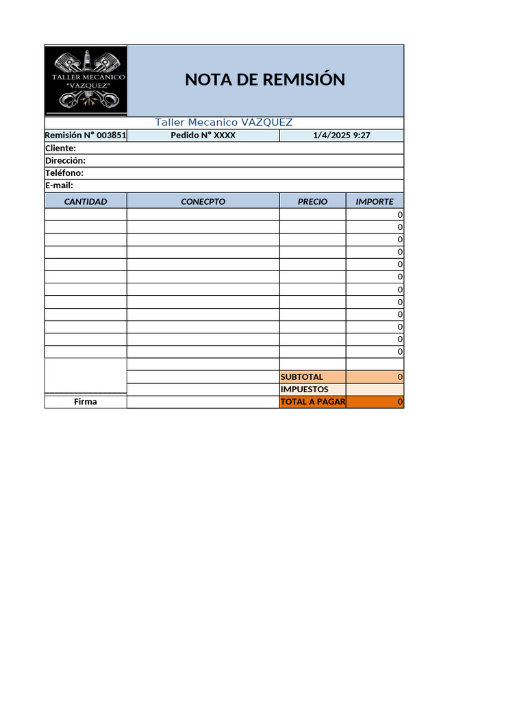 Ejemplo-plantilla-Nota-de-Remision | PDF