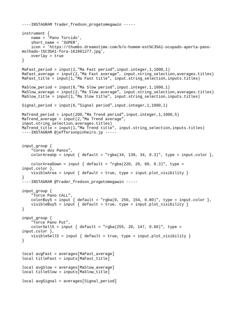 Script Pano Torcido | PDF | Market (Economics) | Financial Accounting