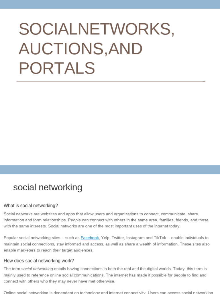 UNIT 5 E-Business | PDF | Auction | Social Networking Service