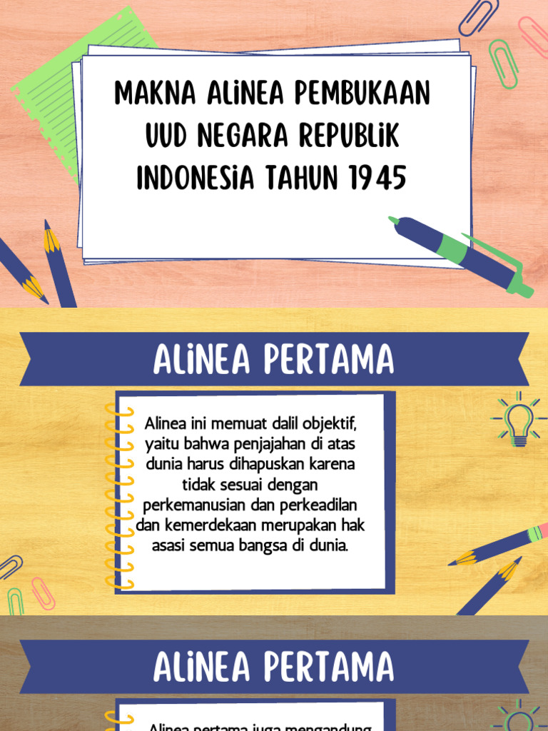 Makna Alinea Pembukaan UUD 1945 | PDF