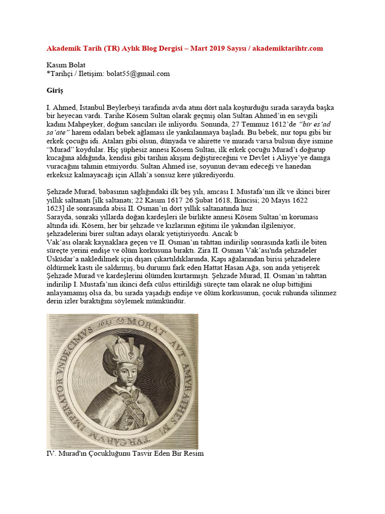 Son Sahipkıran IV. Murad | PDF