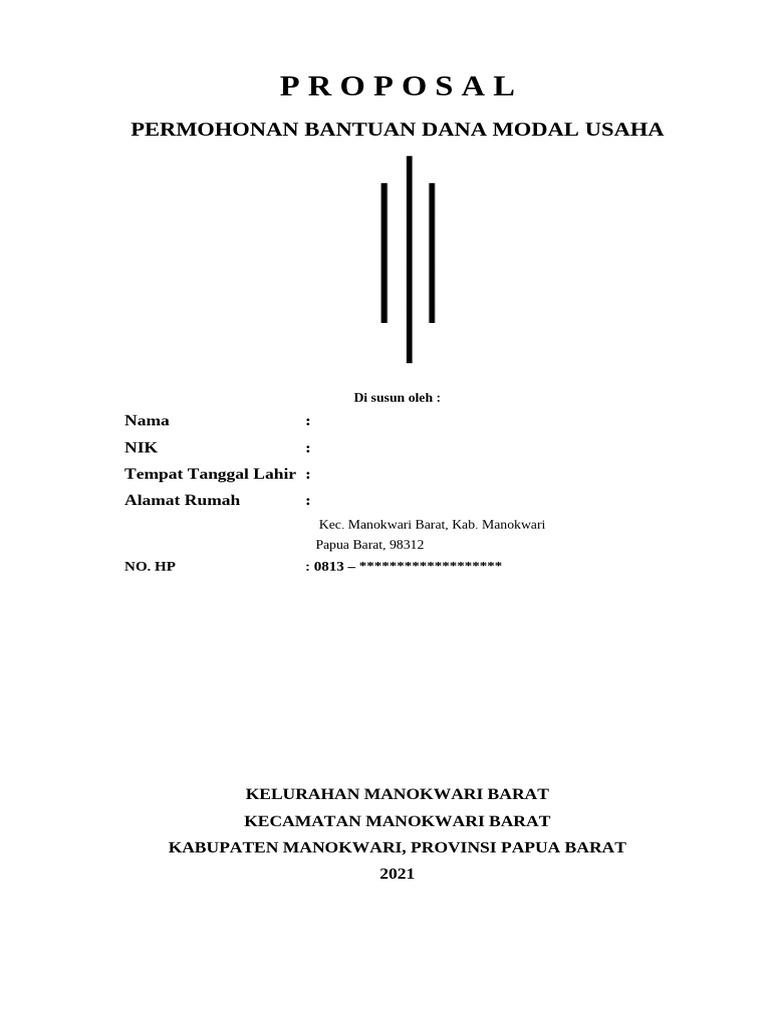 Contoh Proposal Usaha | PDF