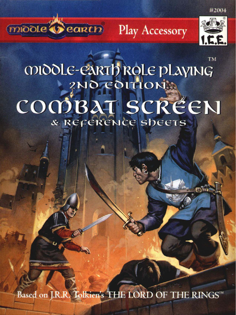 ICE Enterprises - ICE2004 - MERP - Accessory Pack - Combat Screen ...