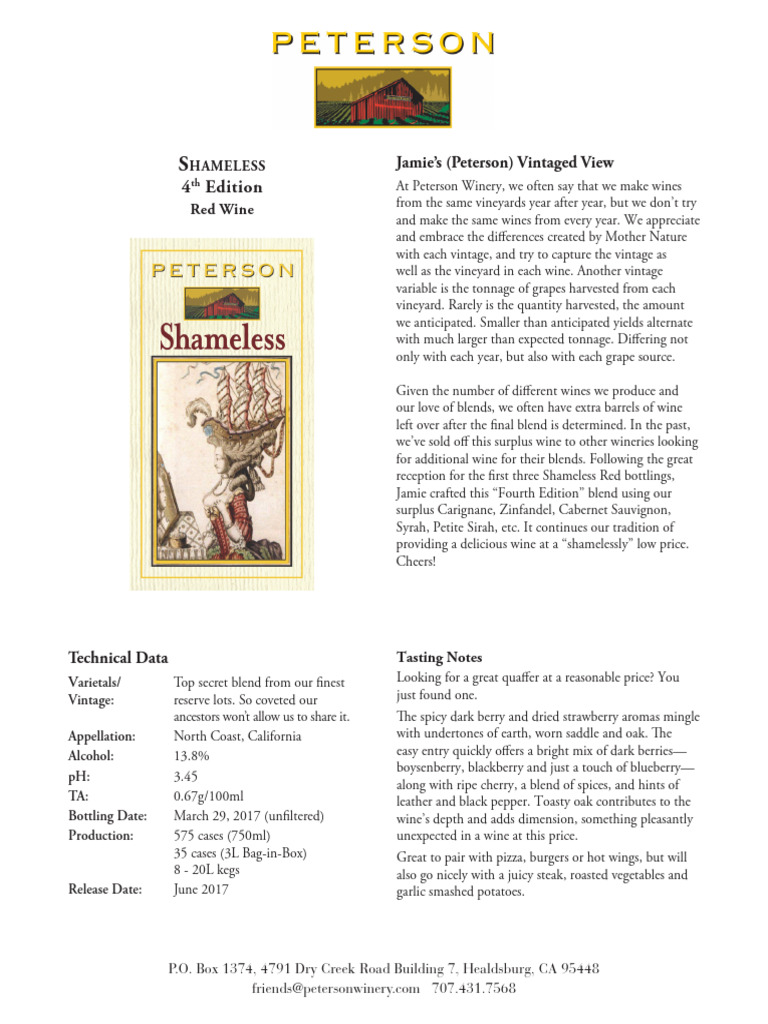 Shameless-4th-edition-FINAL | PDF | Wine | Crops Originating From Europe