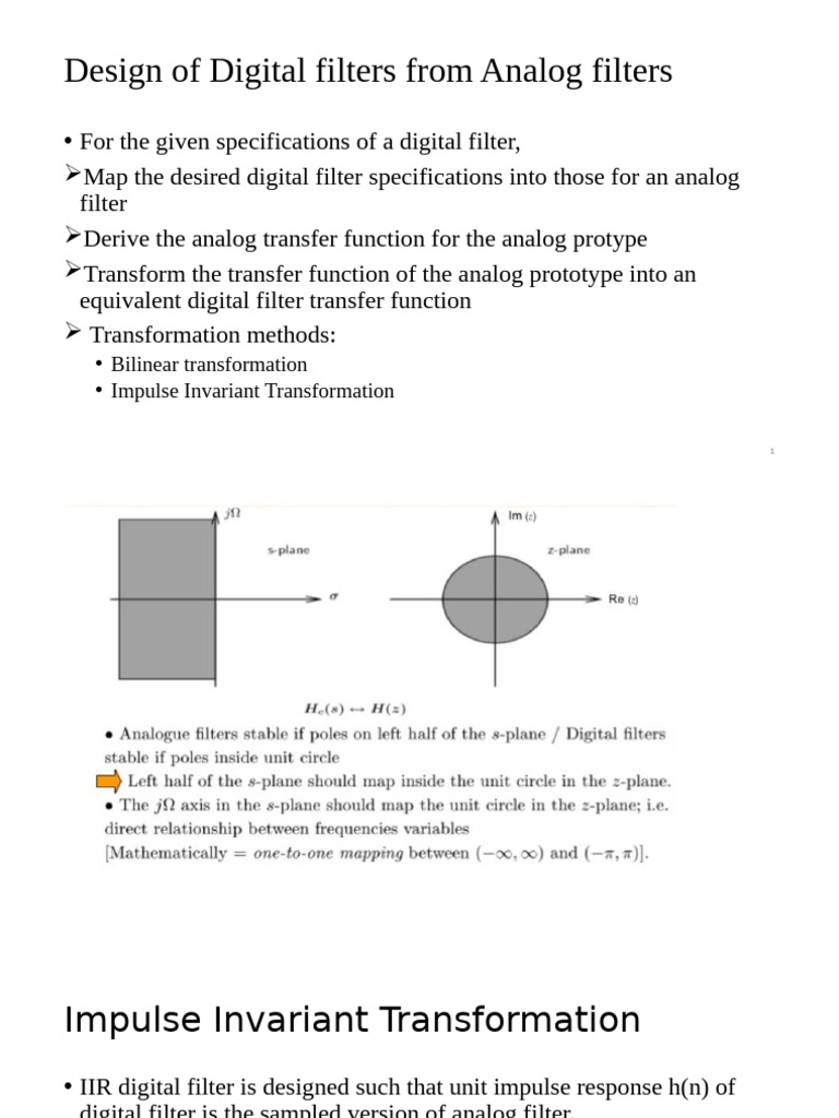 Topic 14 Iir Filter Design Part Ii 2 Pdf Filter Signal 
