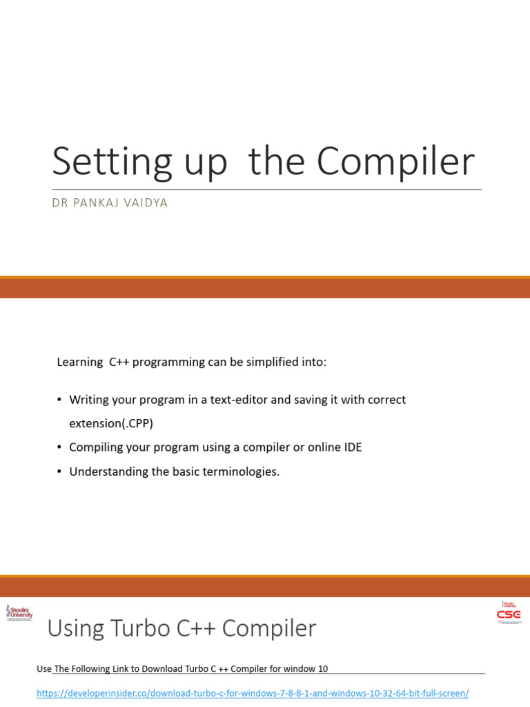 L4 Setting Up Compiler | PDF