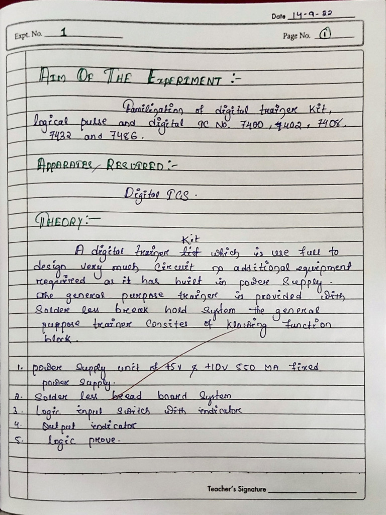 Digital Electronic Lab Experiment 1 To 4 25-Sept-2024 | PDF | Mathematical Logic | Boolean Algebra
