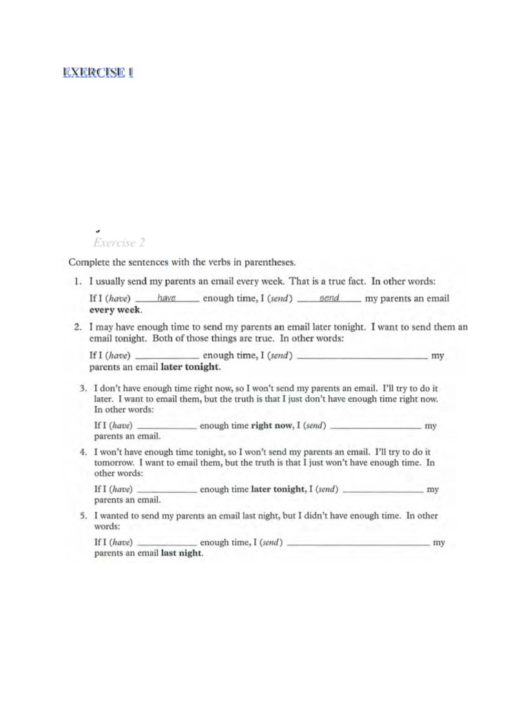 Conditional Sentence Types Explained | PDF