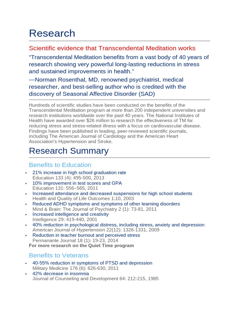 TM Research | PDF | Hypertension | Stress (Biology)
