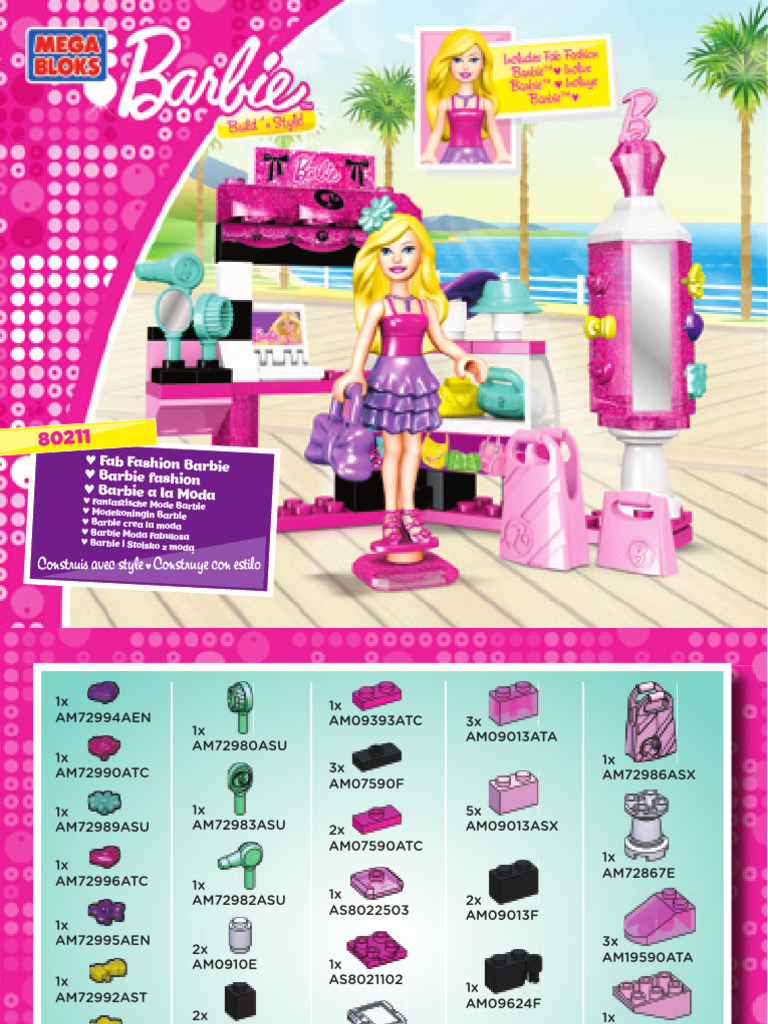 Mega Bloks Set 80211 Barbie Fashion Stand | PDF
