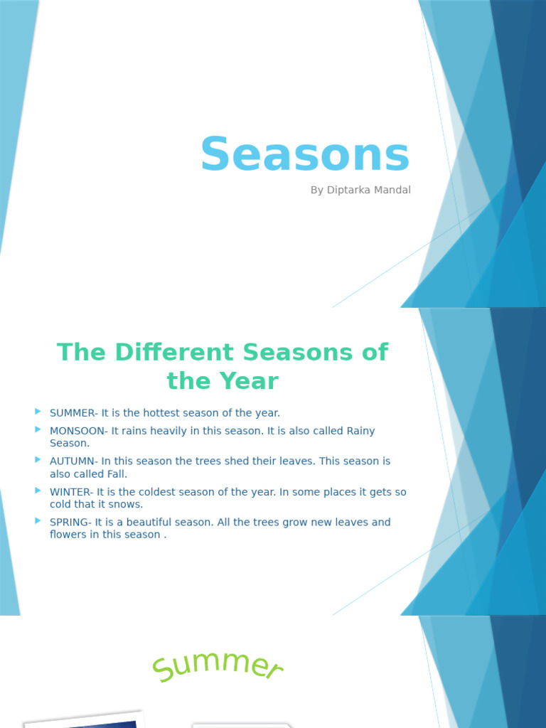 Overview of Earth's Seasons | PDF