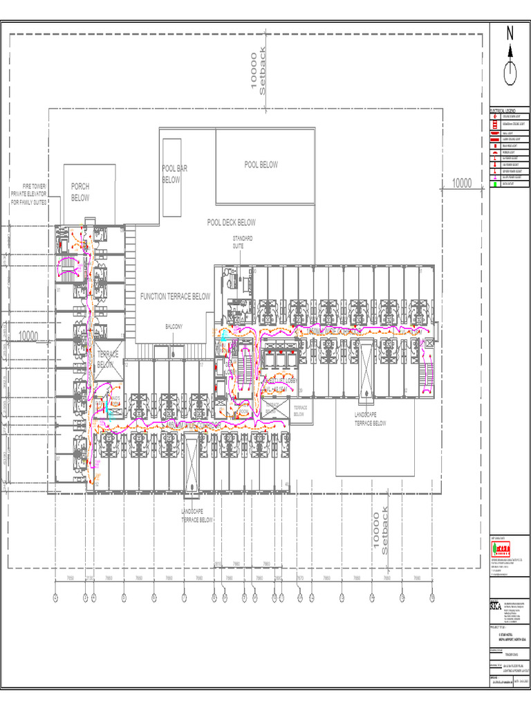 Fourth and Fifth Floor Plan Lighting Layout - 23-379-El-Lp-4th and 5th-06 | PDF