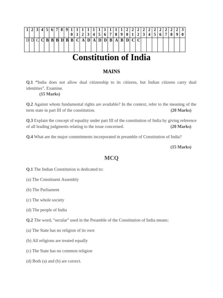 Indian Constitution of India | PDF | Government Of India | Legal Documents