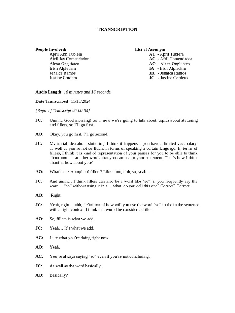 TRANSCRIPTION-3 | PDF | Vocabulary | Human Communication