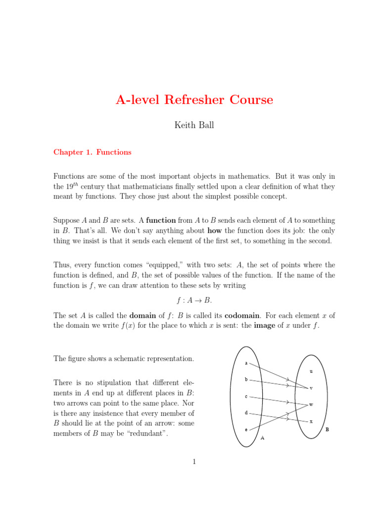 Refresher Lecture Notes | PDF | Quadratic Equation | Function (Mathematics)