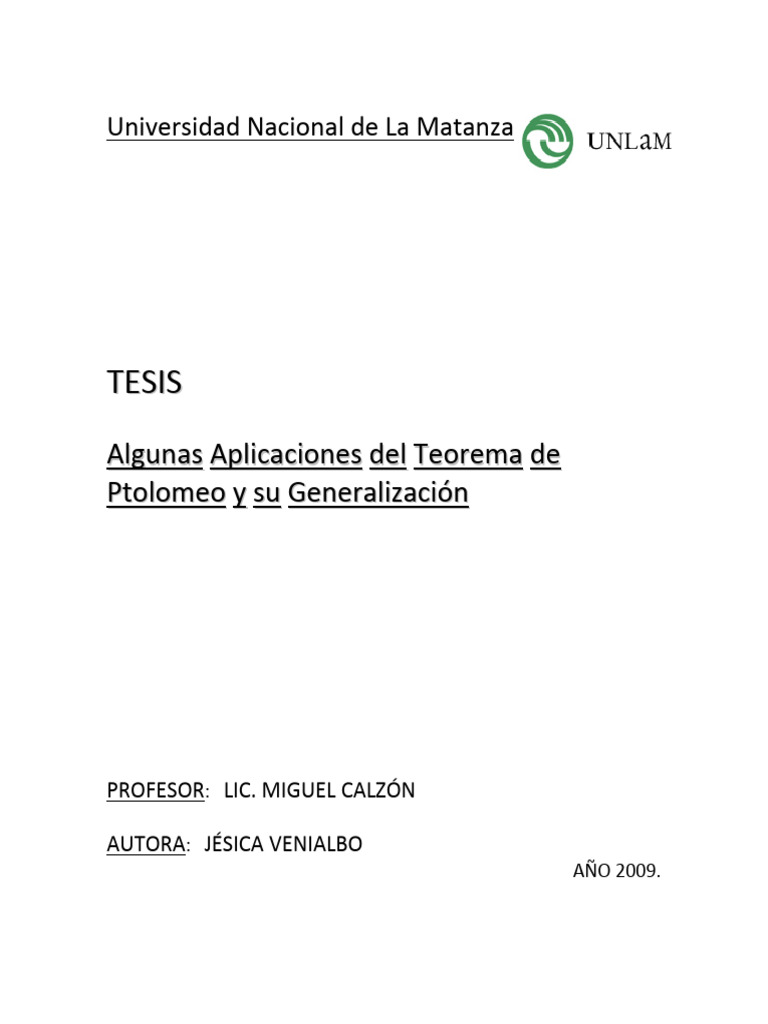 11 Tesis Jsica Ven | PDF | Triángulo | Geometría triangular