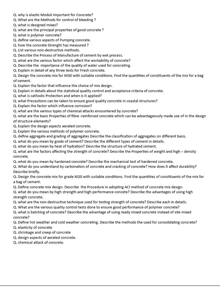 subject-23725 | PDF | Concrete | Young's Modulus