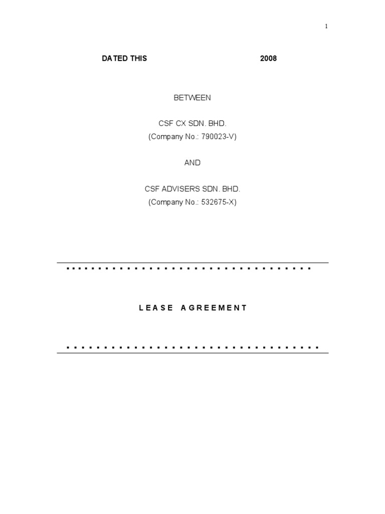 Master Lease Agreement | PDF | Lease | Indemnity