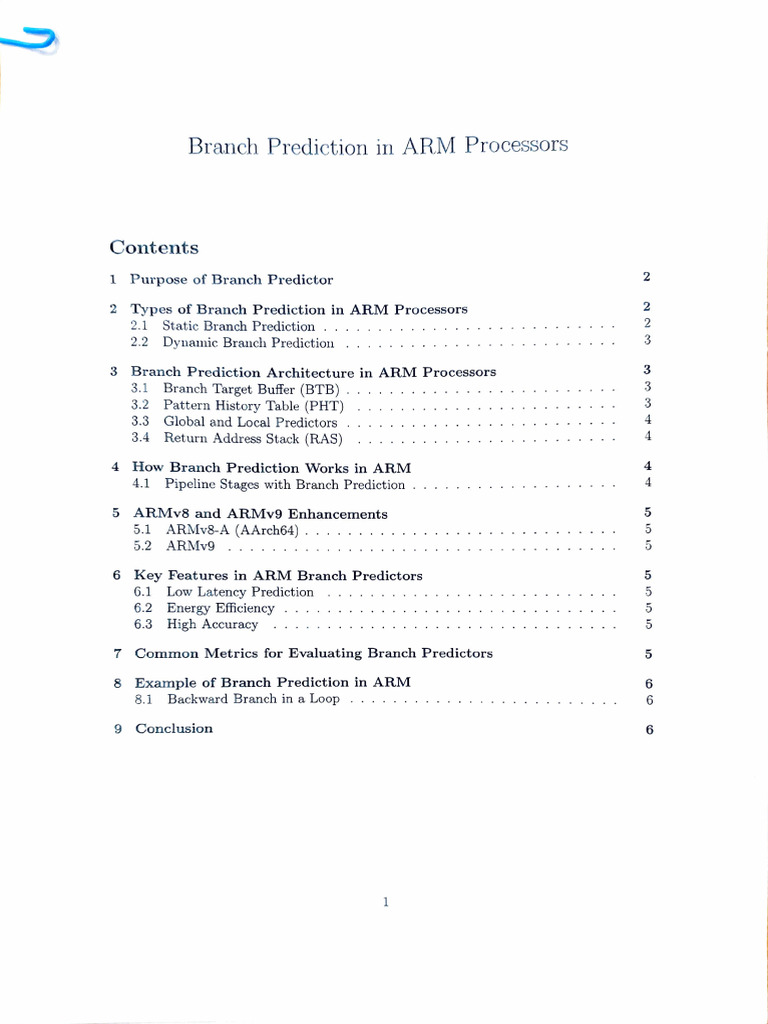 Branch Prediction ARM | PDF | Computer Architecture | Computing