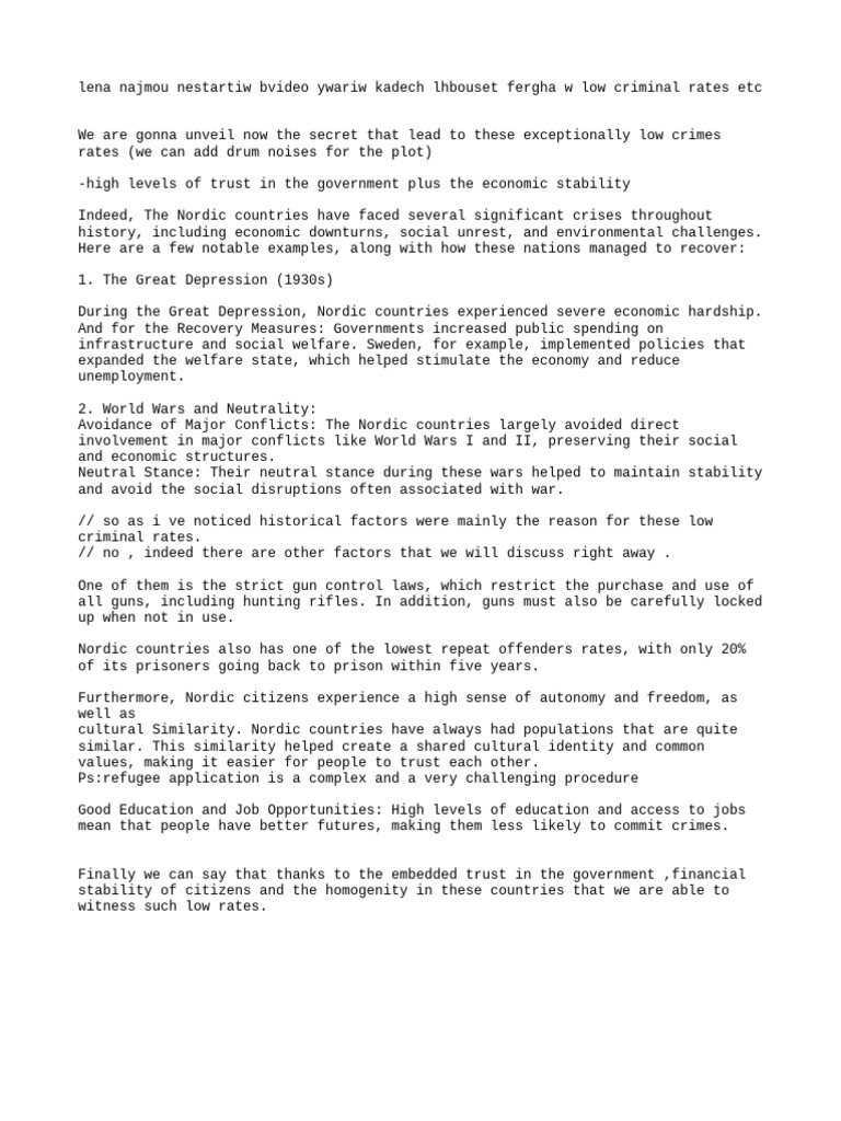 Nordic Crime Rate Secrets | PDF