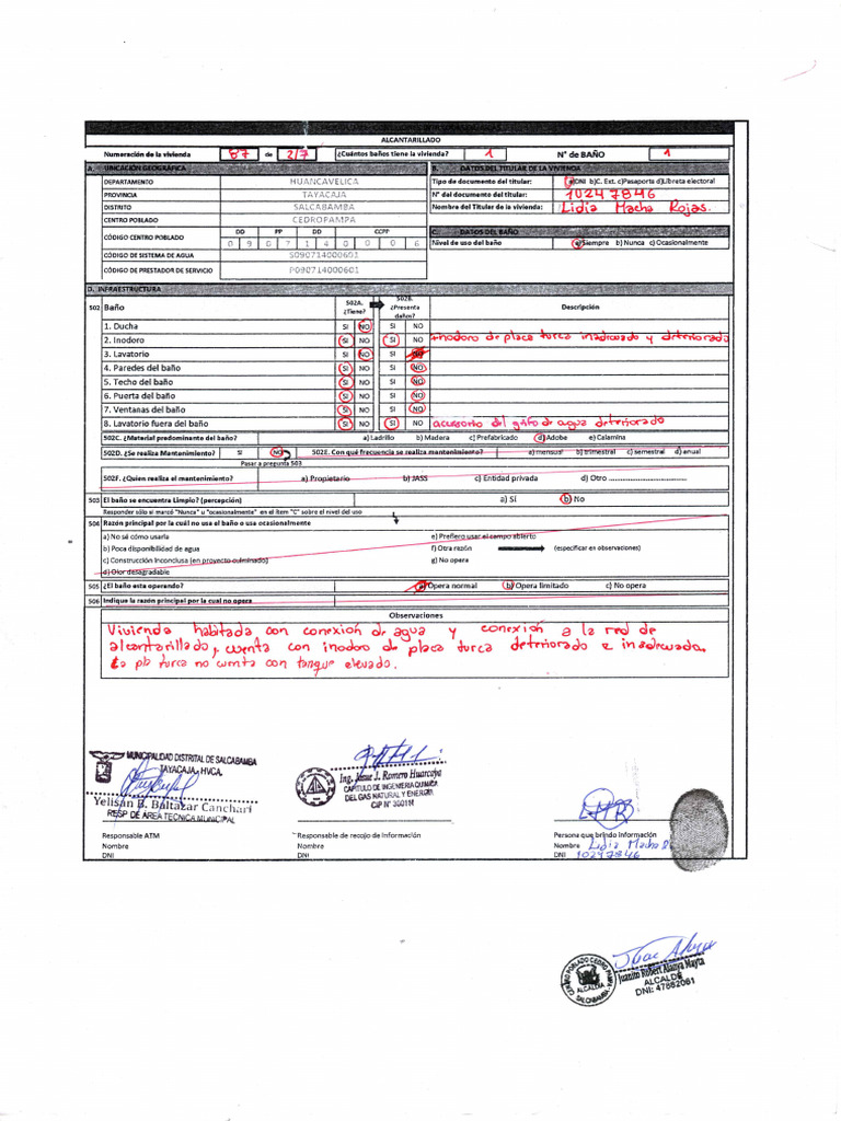 Viv 87 Ficha Diagnóstico | PDF